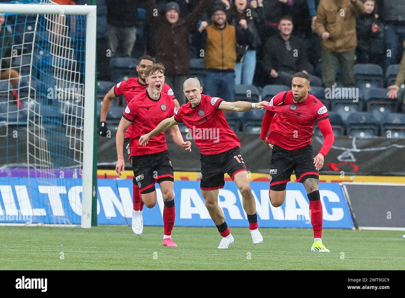 Kilmarnock, UK. 16th Mar, 2024. Kilmarnock FC played St Mirren FC at ...