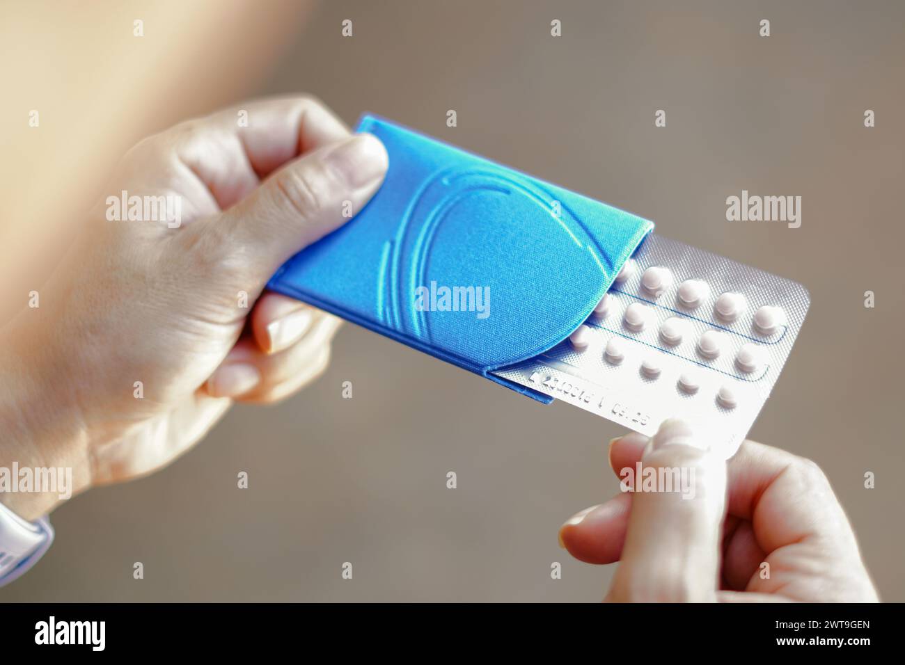 A woman seen holding birth control pills. The first over-the-counter ...