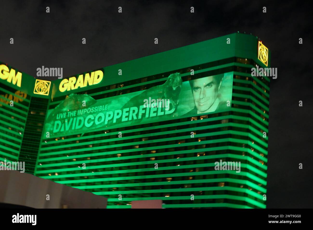 Las Vegas, Nevada, USA 7th March 2024 David Copperfield billboard on ...