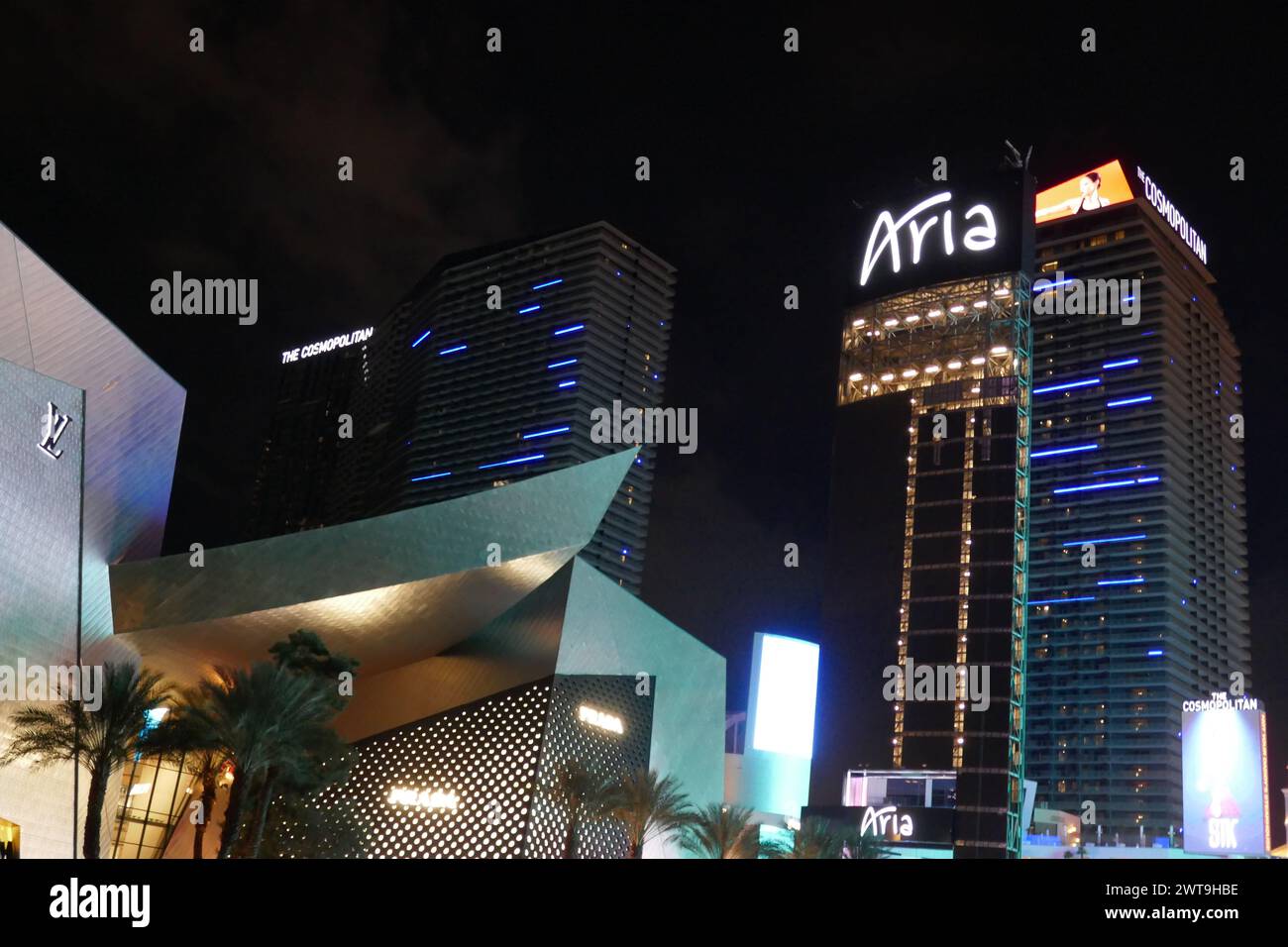 Las Vegas, Nevada, USA 7th March 2024 The Cosmopolitan Hotel & Casino and Aria Hotel & Casino on ...