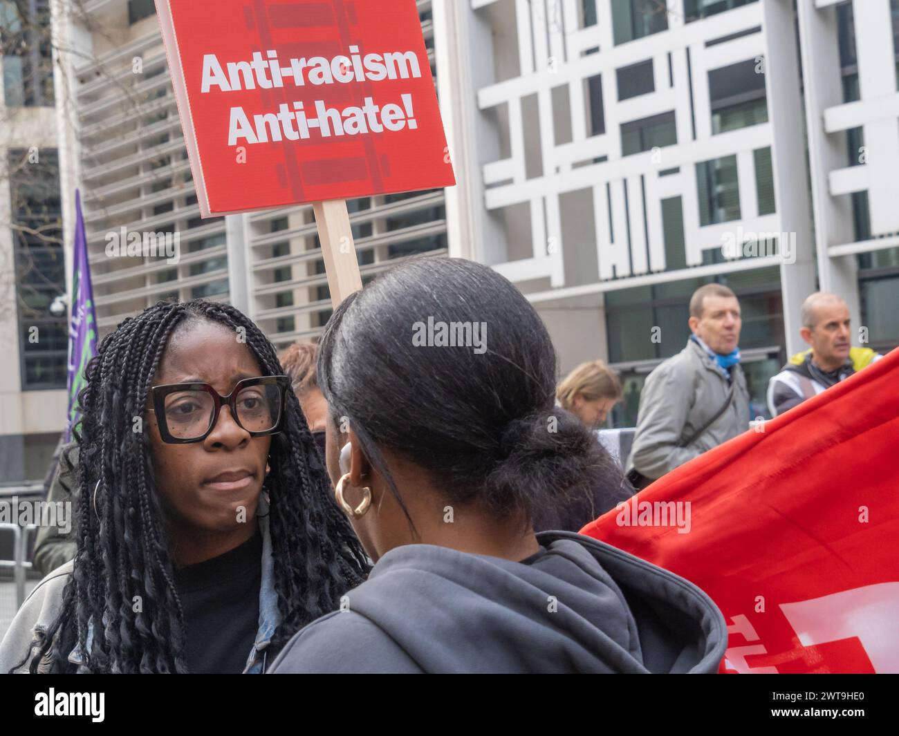 London, UK. 16 March 2024. A rally at the Home Office for UN Anti ...