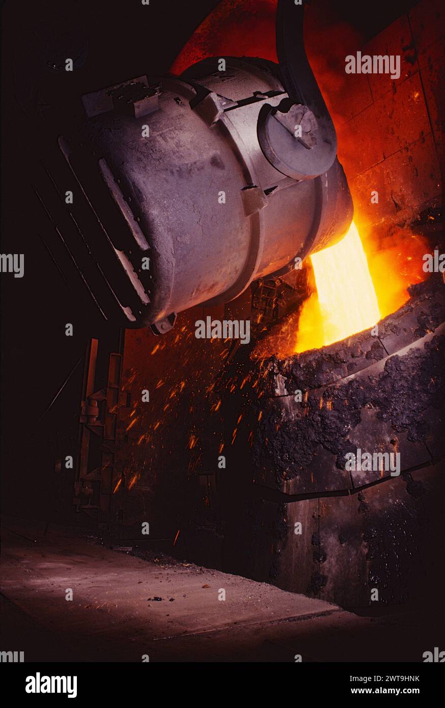 Basic oxygen process shop, US Steel, Edgar Thomson Plant, Pittsburgh ...