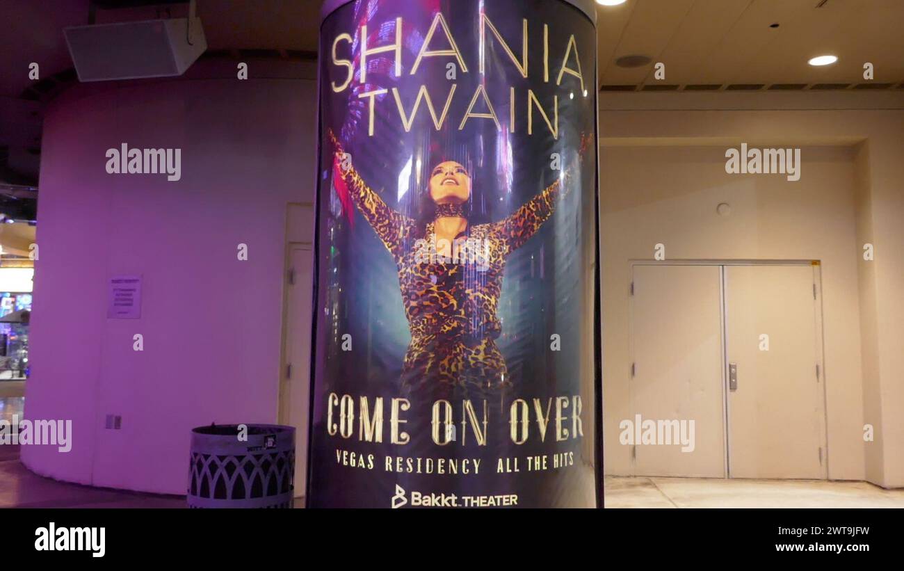 Las Vegas, Nevada, USA 7th March 2024 Singer Shania Twain Come on Over ...