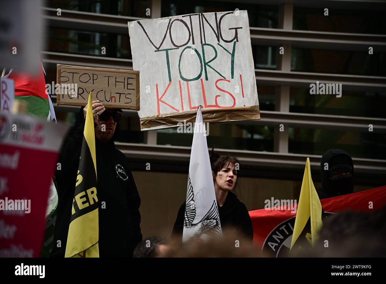 London, UK, March 16th, 2024. London protest and march on UN Anti ...