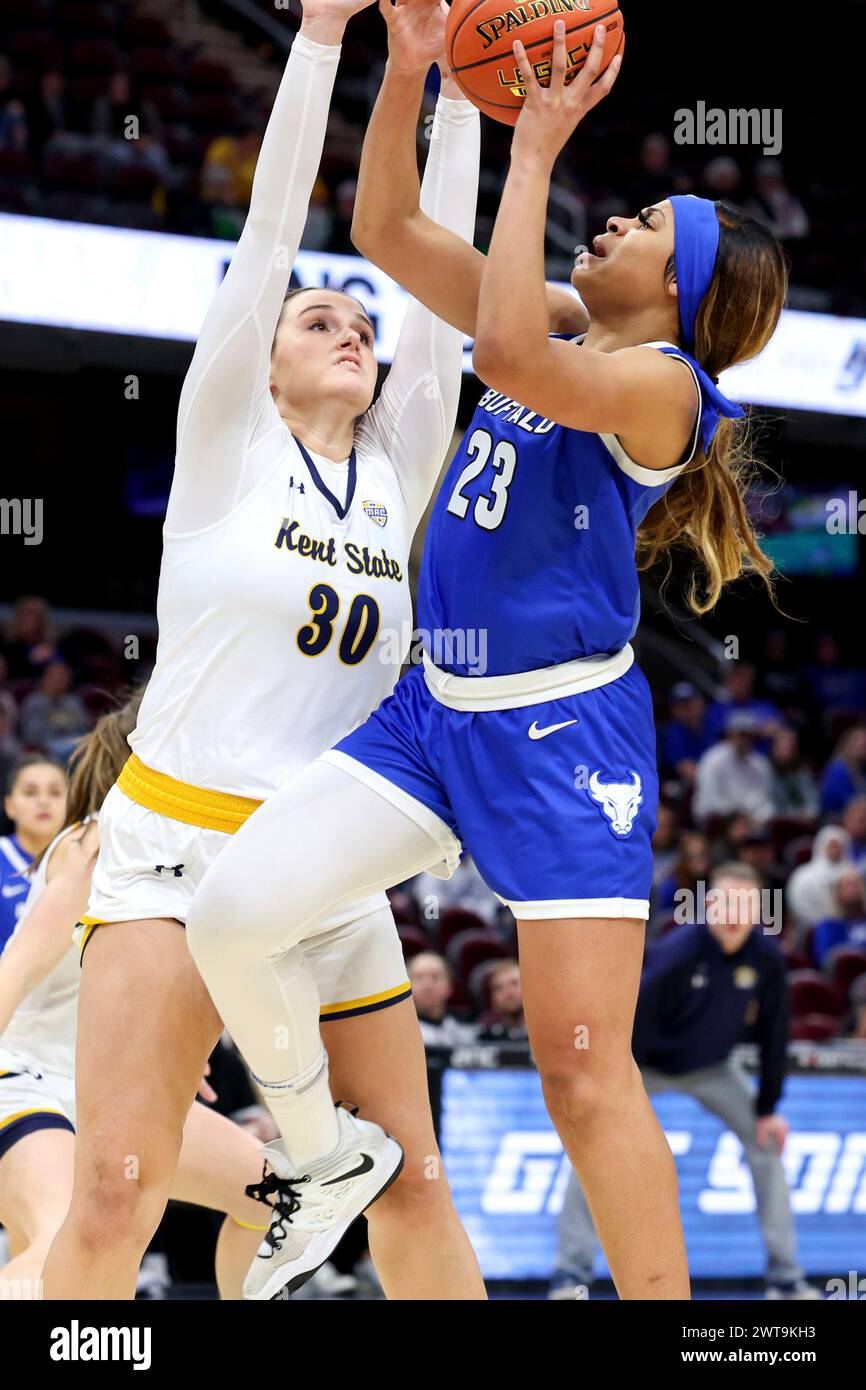 CLEVELAND, OH - MARCH 16: Kent State Golden Flashes center Mikala ...