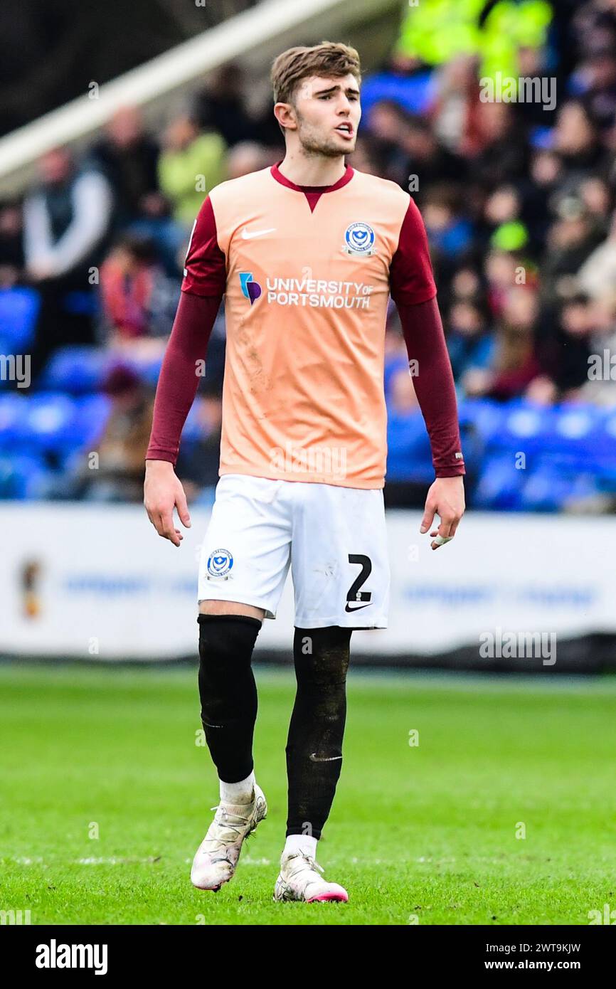 Zak Swanson (2 Portsmouth ) during the Sky Bet League 1 match between ...
