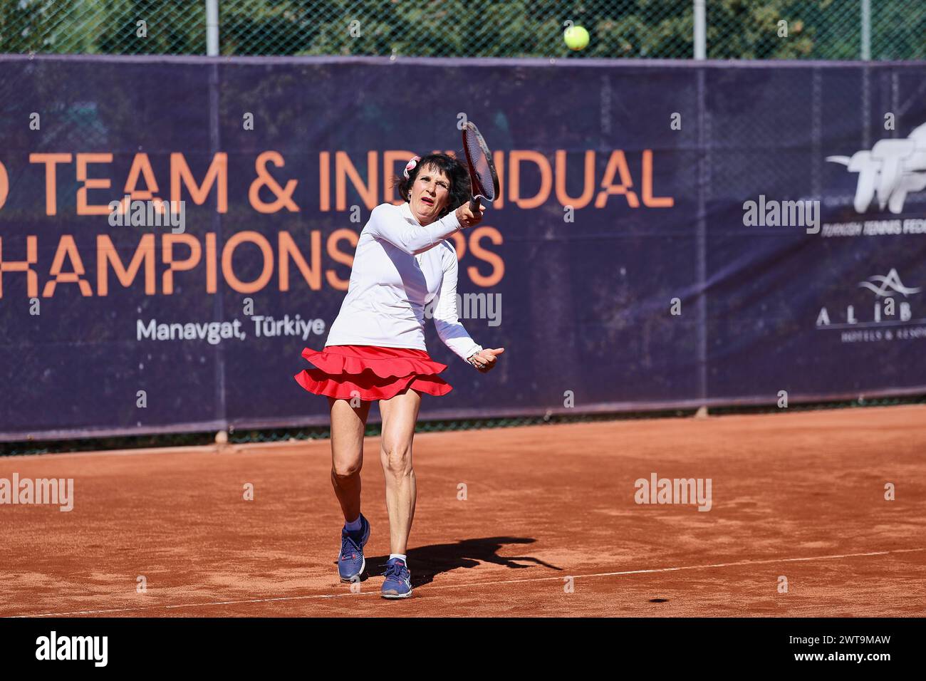 Manavgat, Antalya, Turkey. 16th Mar, 2024. Susan Wright (USA) in action ...