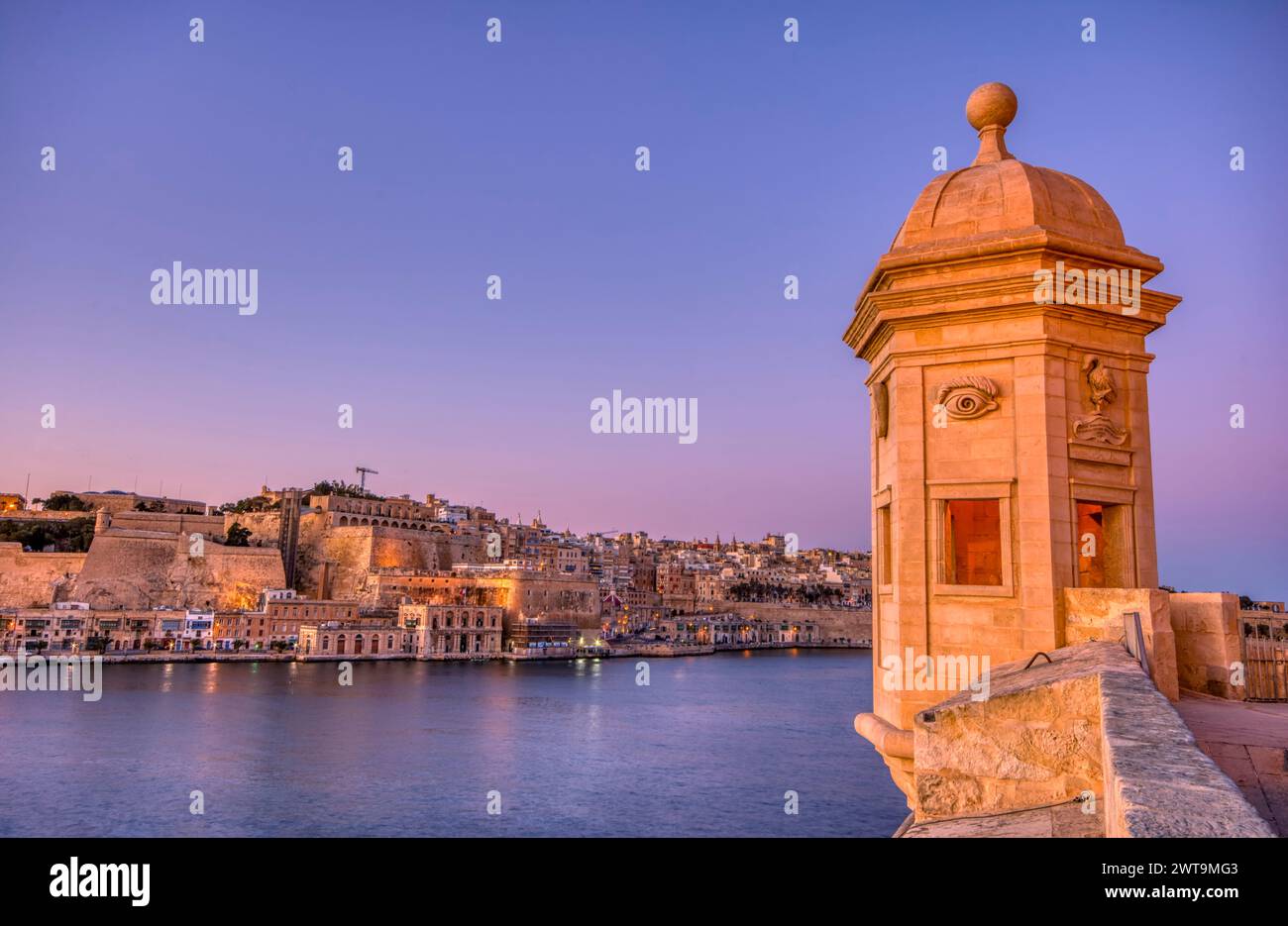 The guard tower Il Gardjola: Thе Gardjola Gardens in Senglea city ...