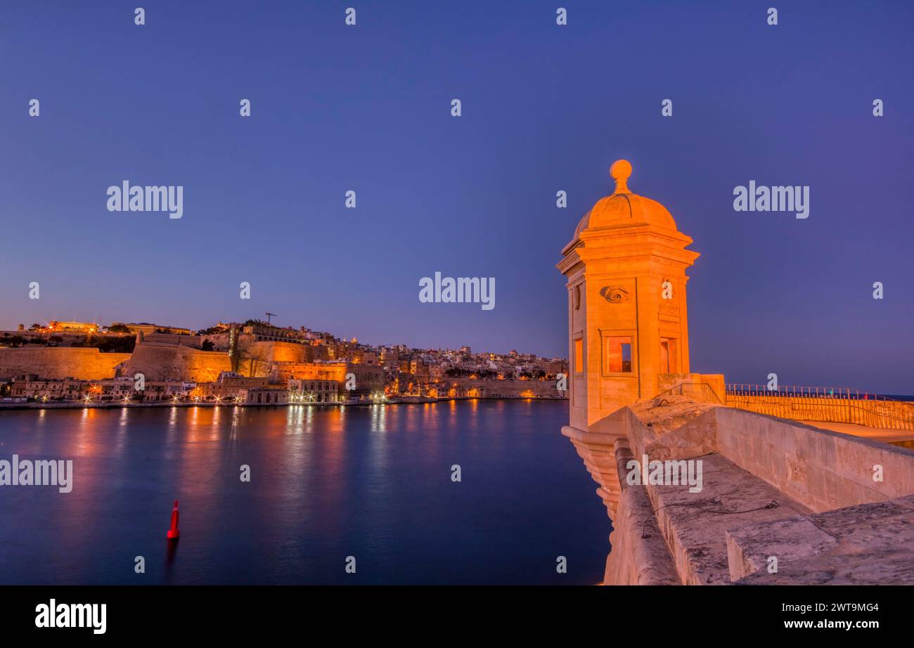 The guard tower Il Gardjola: Thе Gardjola Gardens in Senglea city ...