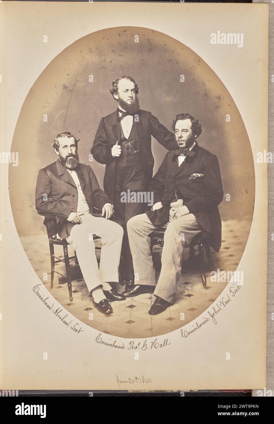 Group portrait of three men, New York. Charles DeForest Fredricks ...