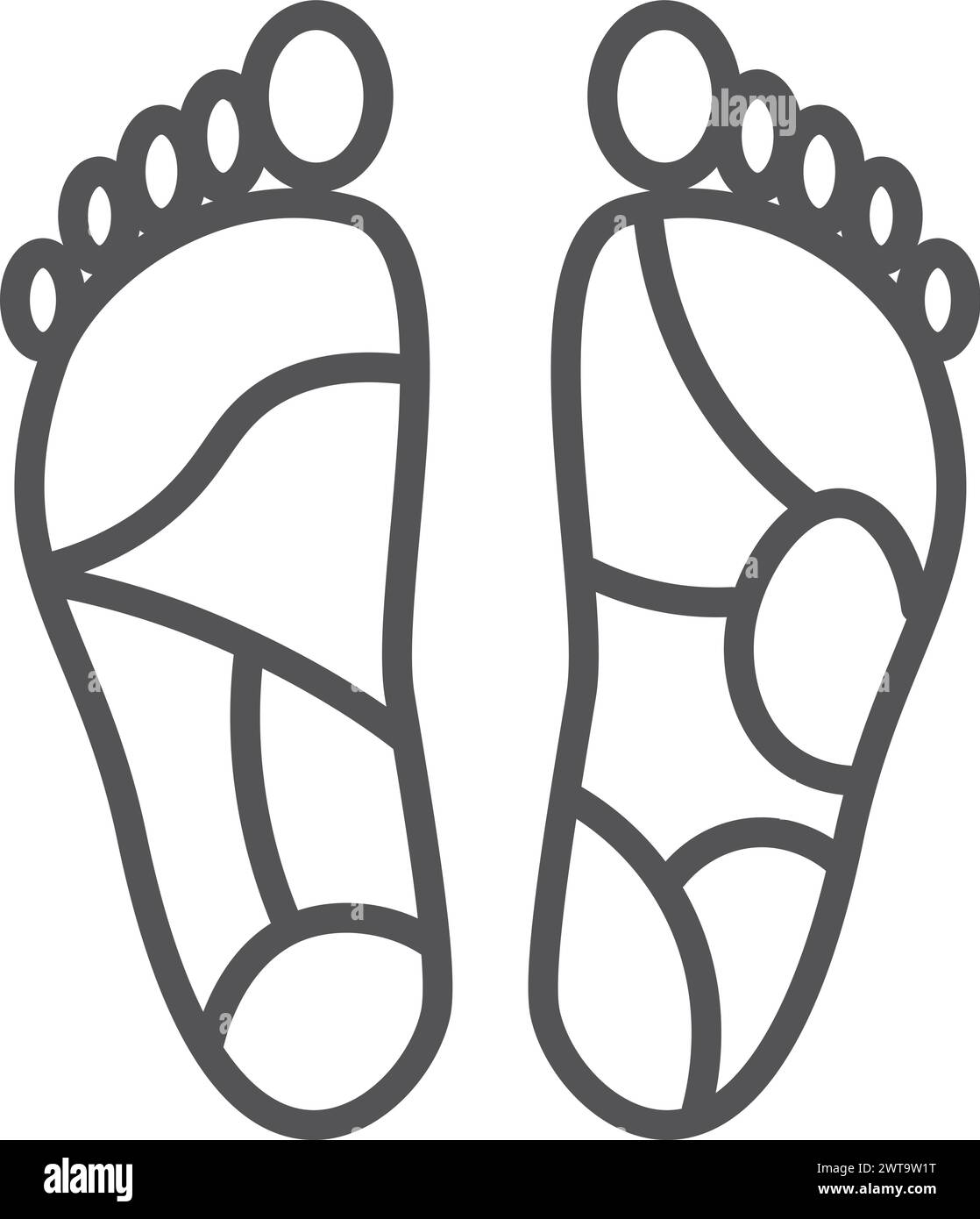 Reflex zone therapy logo. Human feet icon Stock Vector Image & Art - Alamy