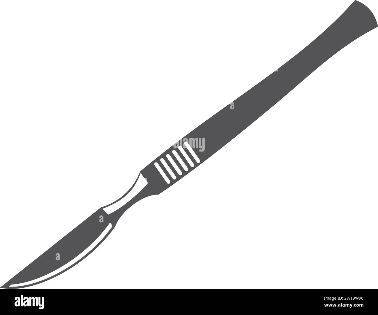 Scalpel black icon. Surgical blade tool symbol Stock Vector Image & Art ...