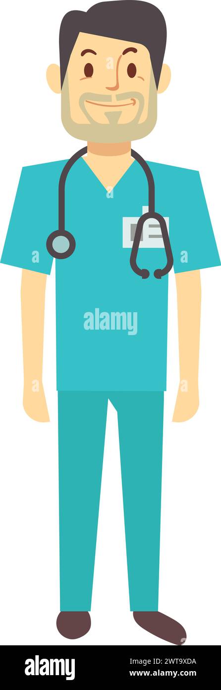 Cartoon man hospital hi-res stock photography and images - Alamy
