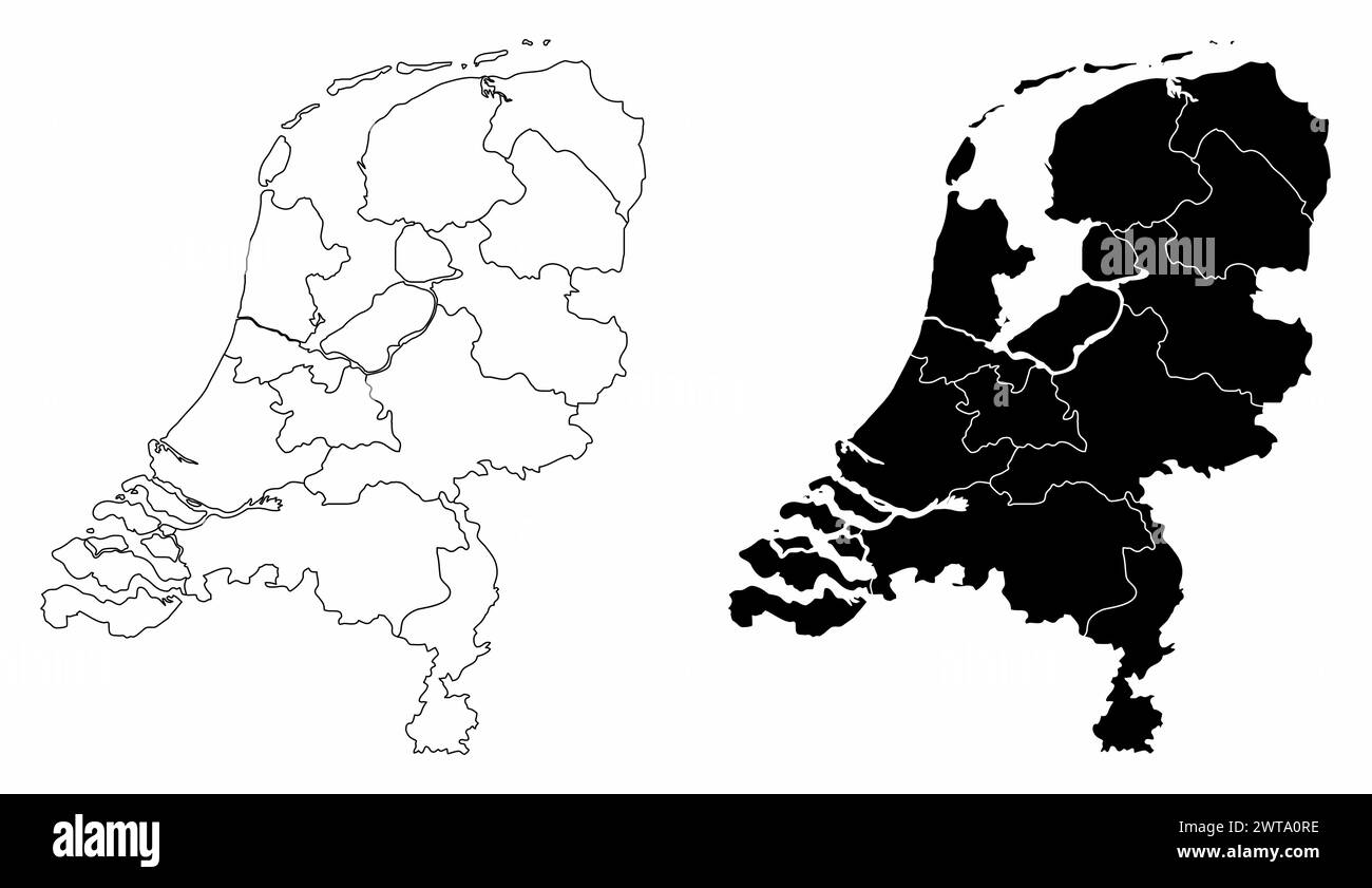 Maps of netherlands hi-res stock photography and images - Alamy