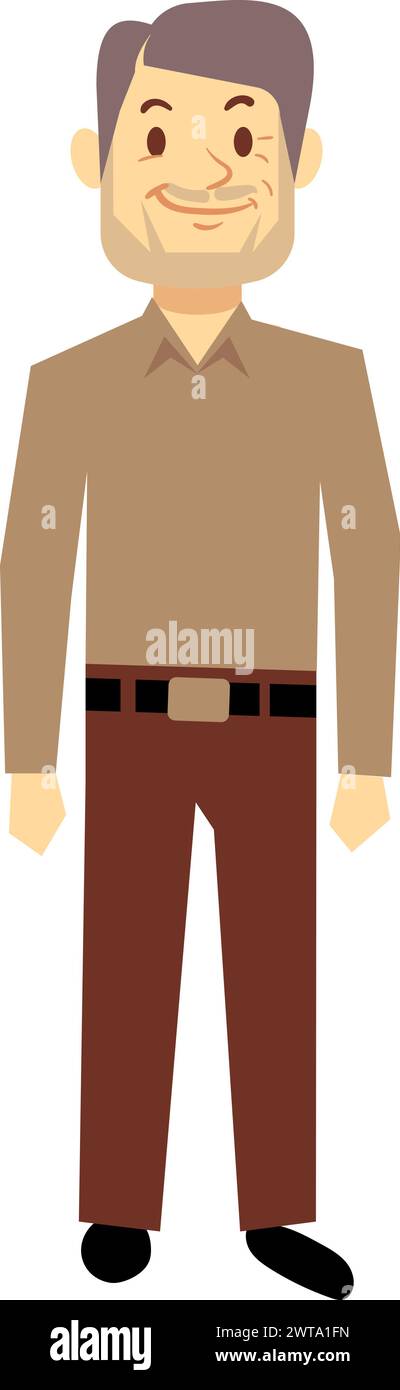 Confident middle age Stock Vector Images - Alamy