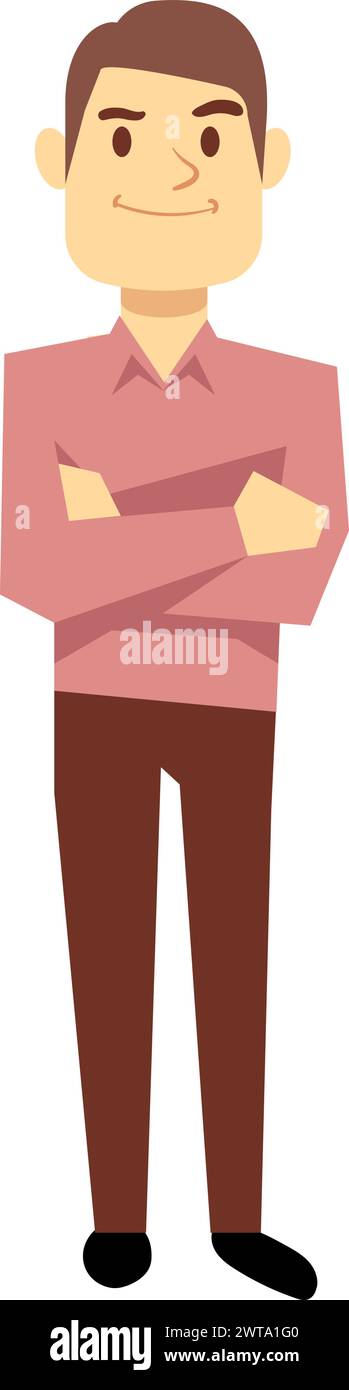 Cartoon confident hi-res stock photography and images - Alamy