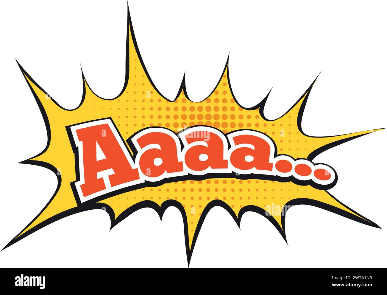 Scream bubble in color comic style. Pop art balloon sticker Stock ...