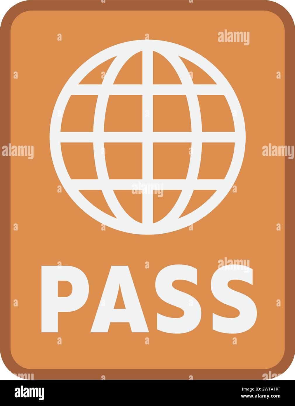 Passport color icon. World travel document symbol Stock Vector Image ...