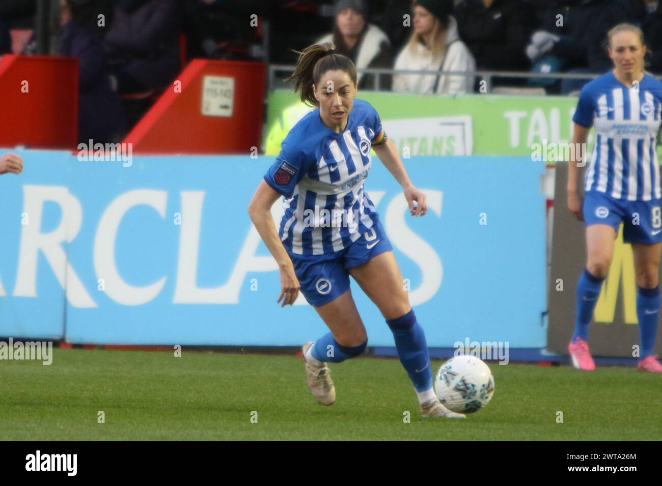 Vicky Losada captain Brighton & Hove Albion Women v Manchester United ...
