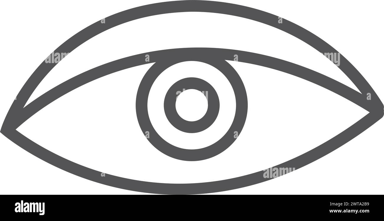 Human eye icon. Vision symbol. Optic sign Stock Vector Image & Art - Alamy