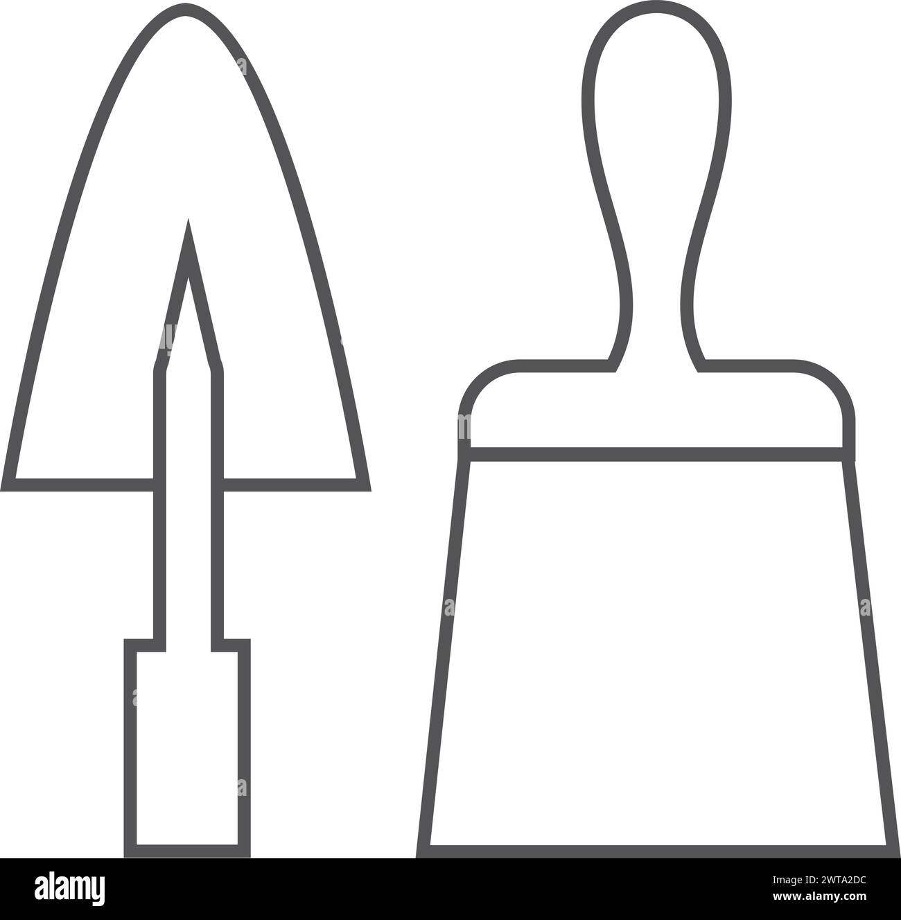 Construction spatula putty simple hi-res stock photography and images ...