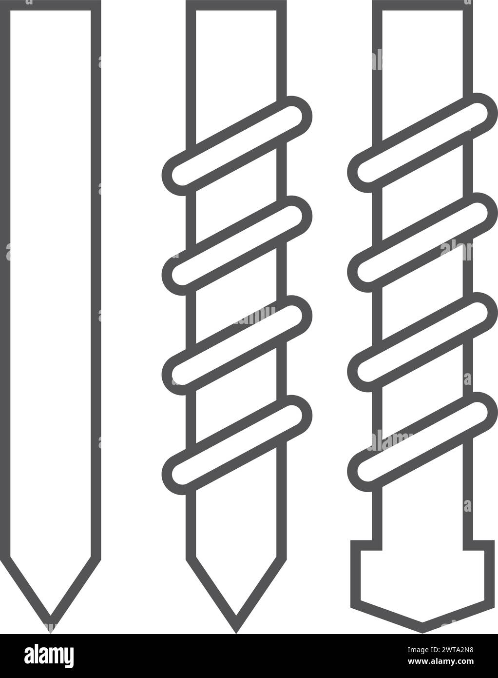 Screws and bolt icon. Construction fastener. Handwork symbol Stock ...