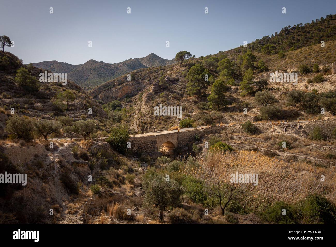 Route to the Tibi Reservoir in Alicante. Spain Stock Photo - Alamy