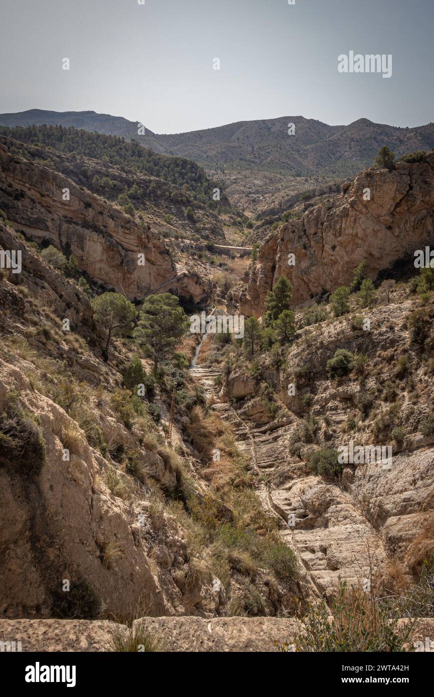 Route to the Tibi Reservoir in Alicante. Spain Stock Photo - Alamy