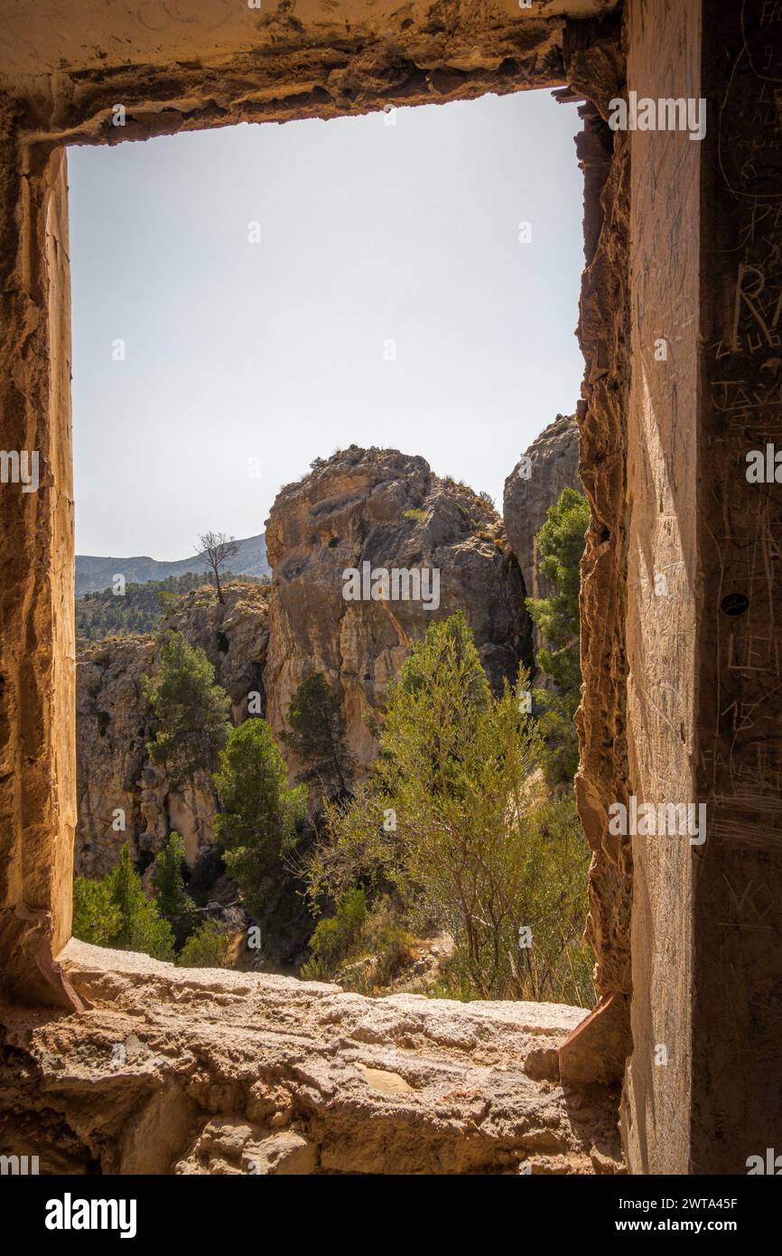 Route to the Tibi Reservoir in Alicante. Spain Stock Photo - Alamy