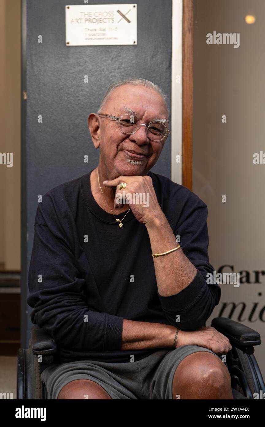 Artist Gary Lee poses for a portrait at the Cross Art Projects - Kings ...