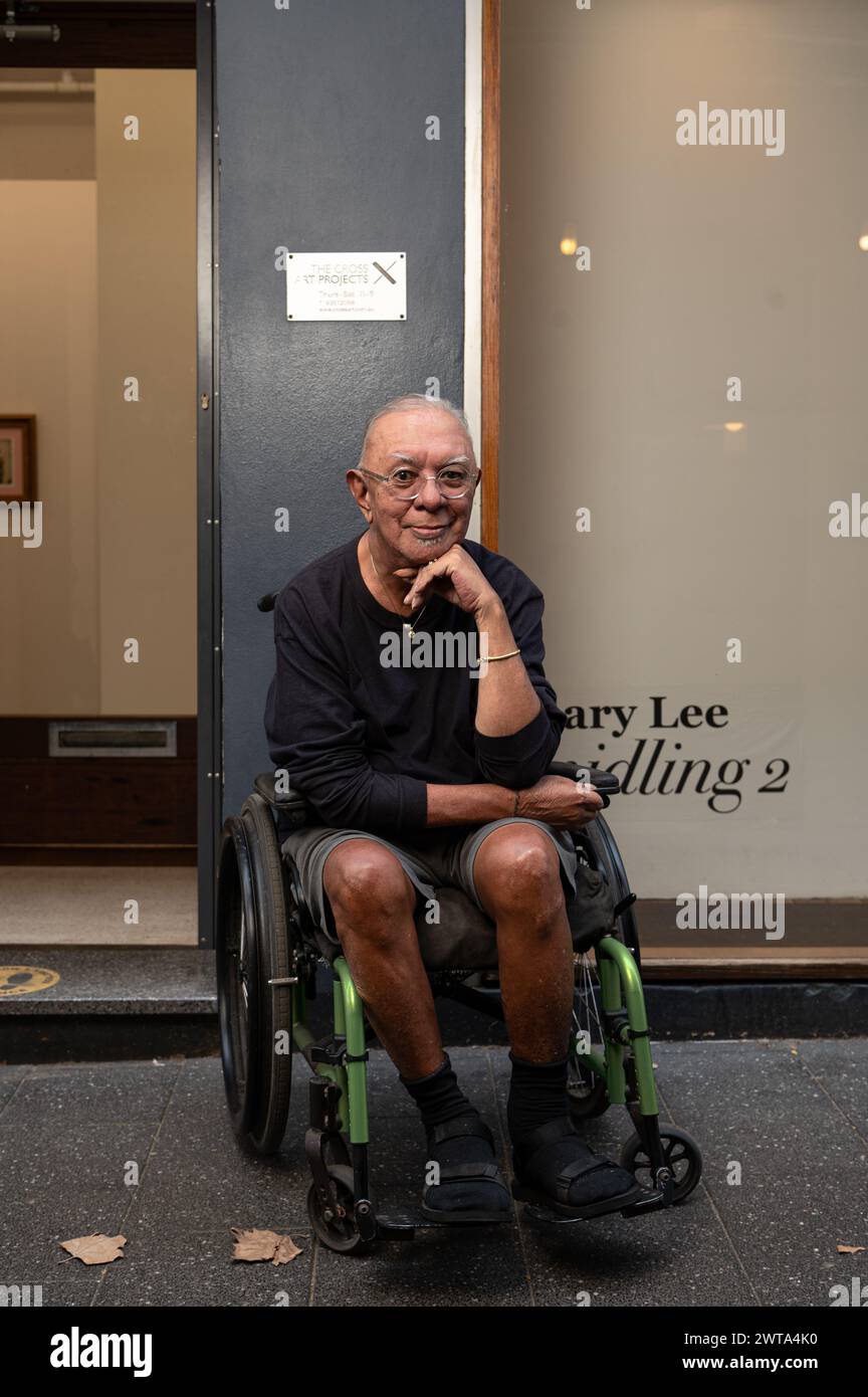 Artist Gary Lee poses for a portrait at the Cross Art Projects - Kings ...