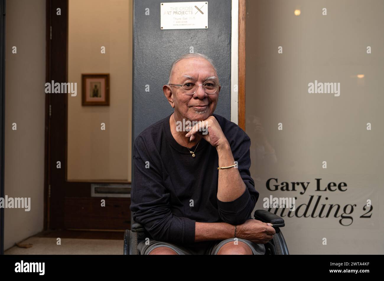 Artist Gary Lee poses for a portrait at the Cross Art Projects - Kings ...