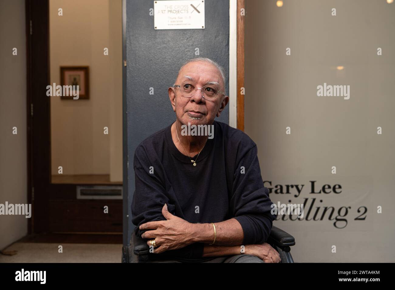 Artist Gary Lee poses for a portrait at the Cross Art Projects - Kings ...