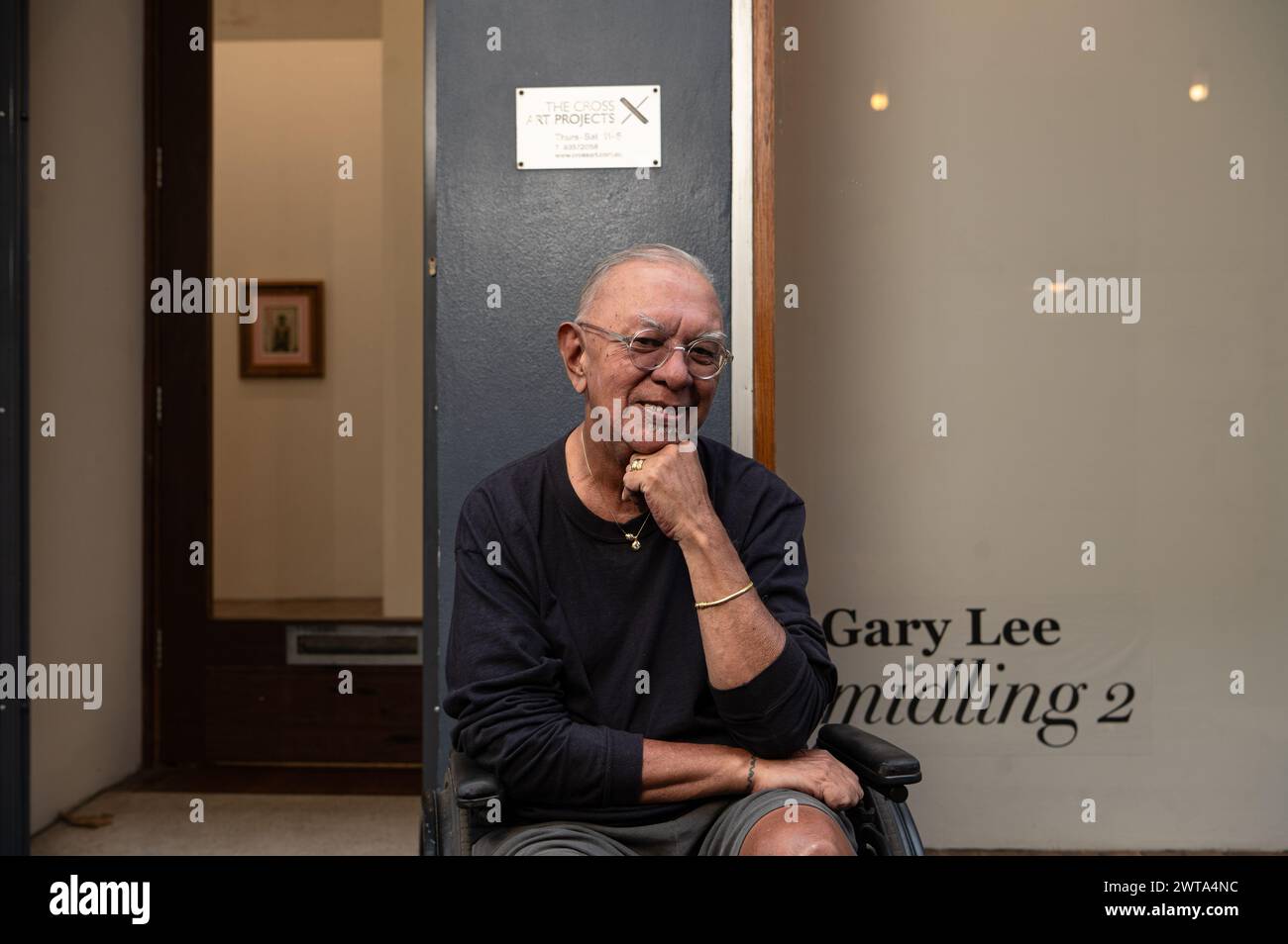 Artist Gary Lee poses for a portrait at the Cross Art Projects - Kings ...