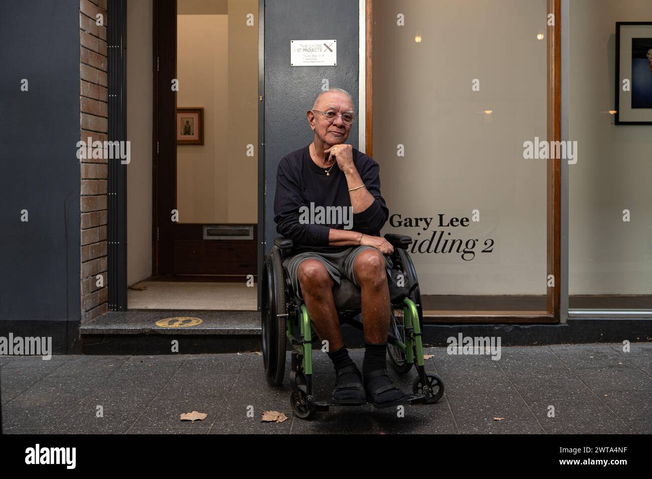 Artist Gary Lee poses for a portrait at the Cross Art Projects - Kings ...