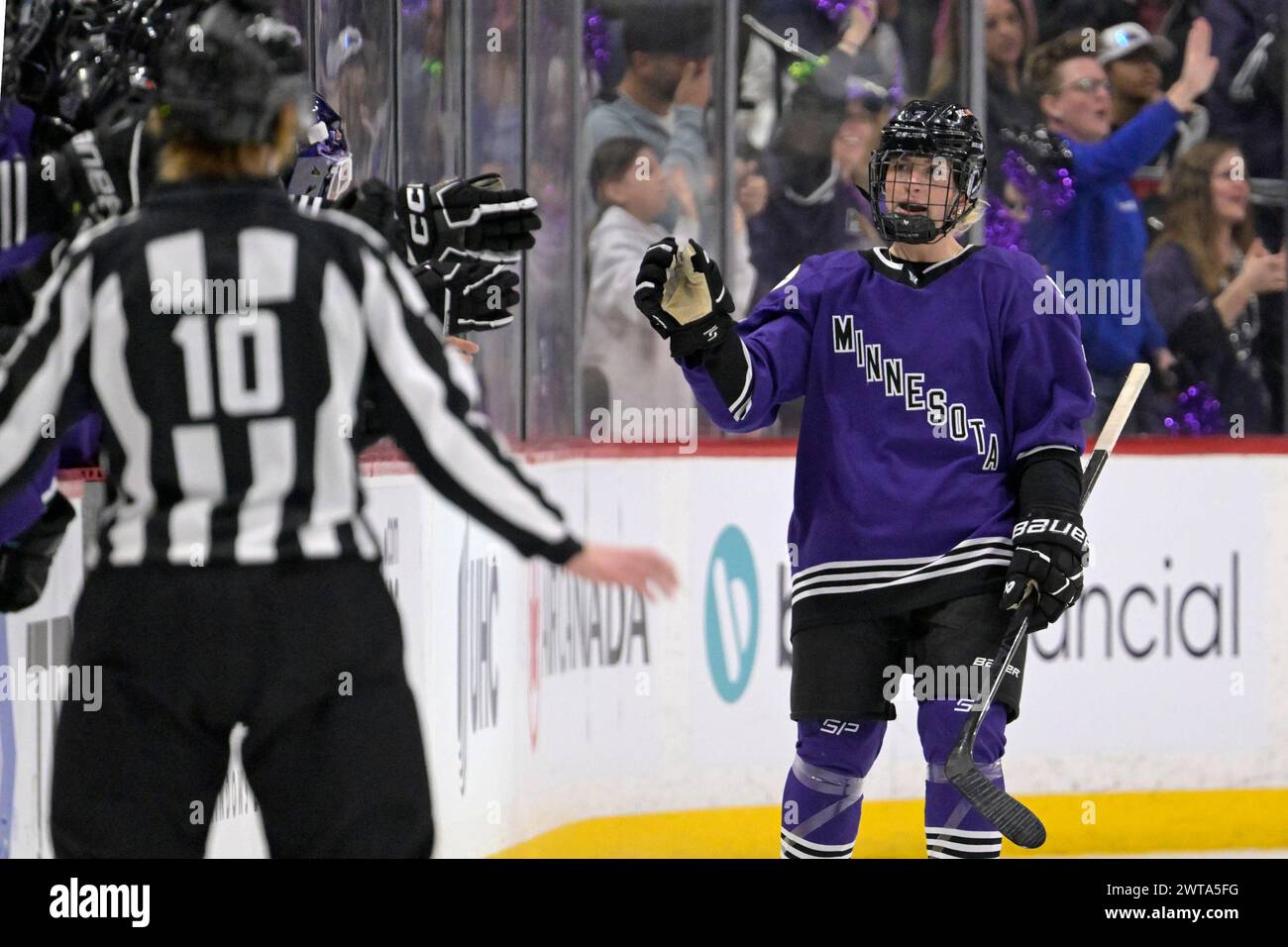 ST. PAUL, MN - MARCH 16: Minnesota forward Claire Butorac (7 ...