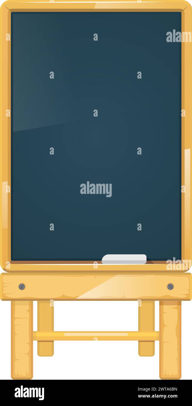 Menu chalckboard template. Empty cafe vertical board Stock Vector Image ...