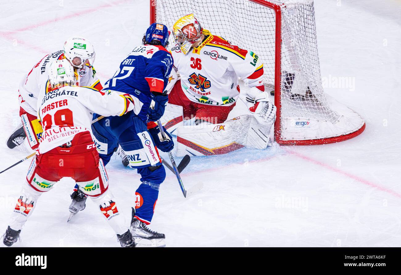 Zurich, Switzerland, 16th Mar 2024: 10th Minute #27 Derek Grant (ZSC ...