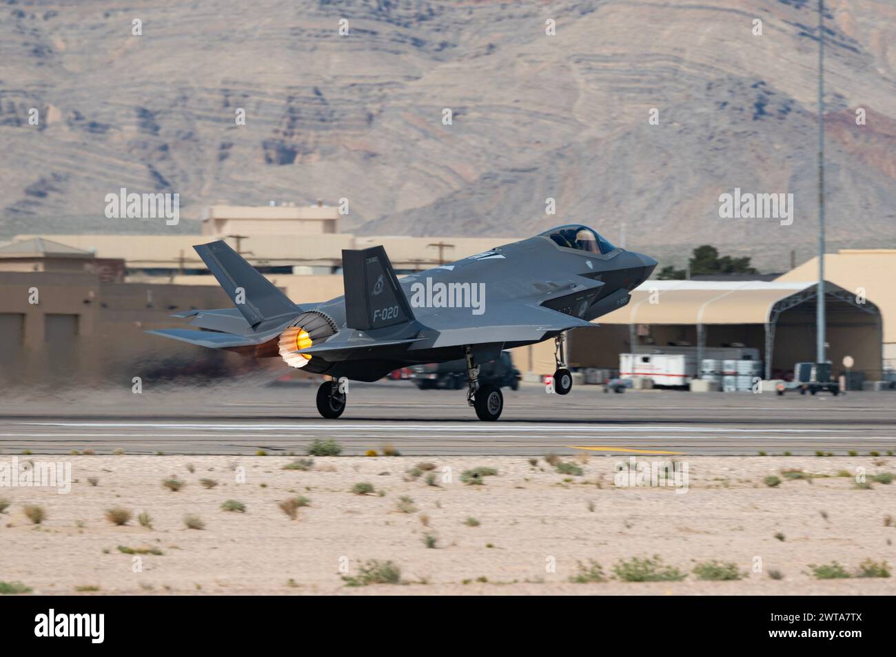 A Royal Netherlands Air Force F-35A takes off for a Red Flag-Nellis 24 ...