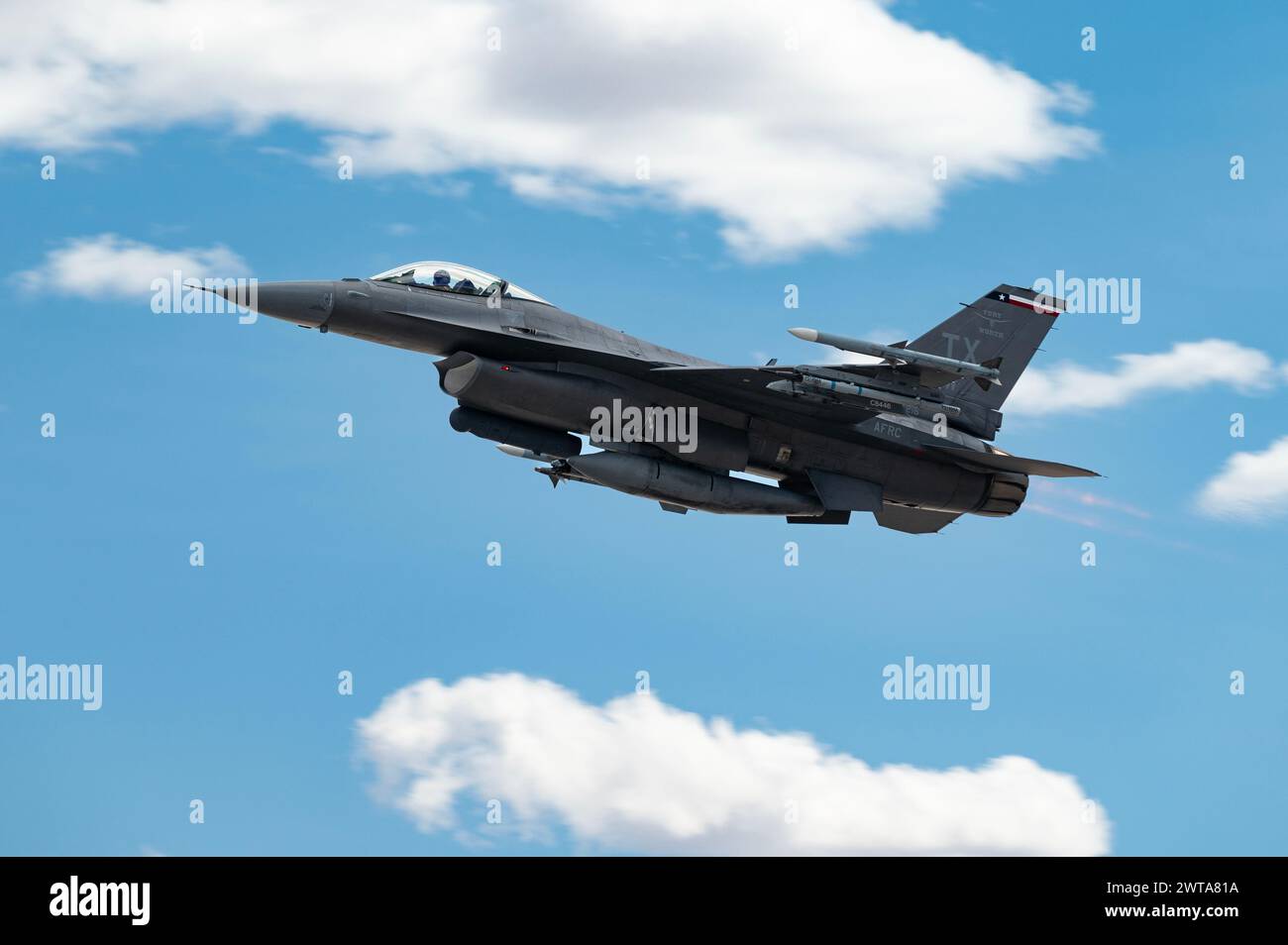 An F-16 Aggressor assigned to the 706th Aggressor Squadron takes off ...