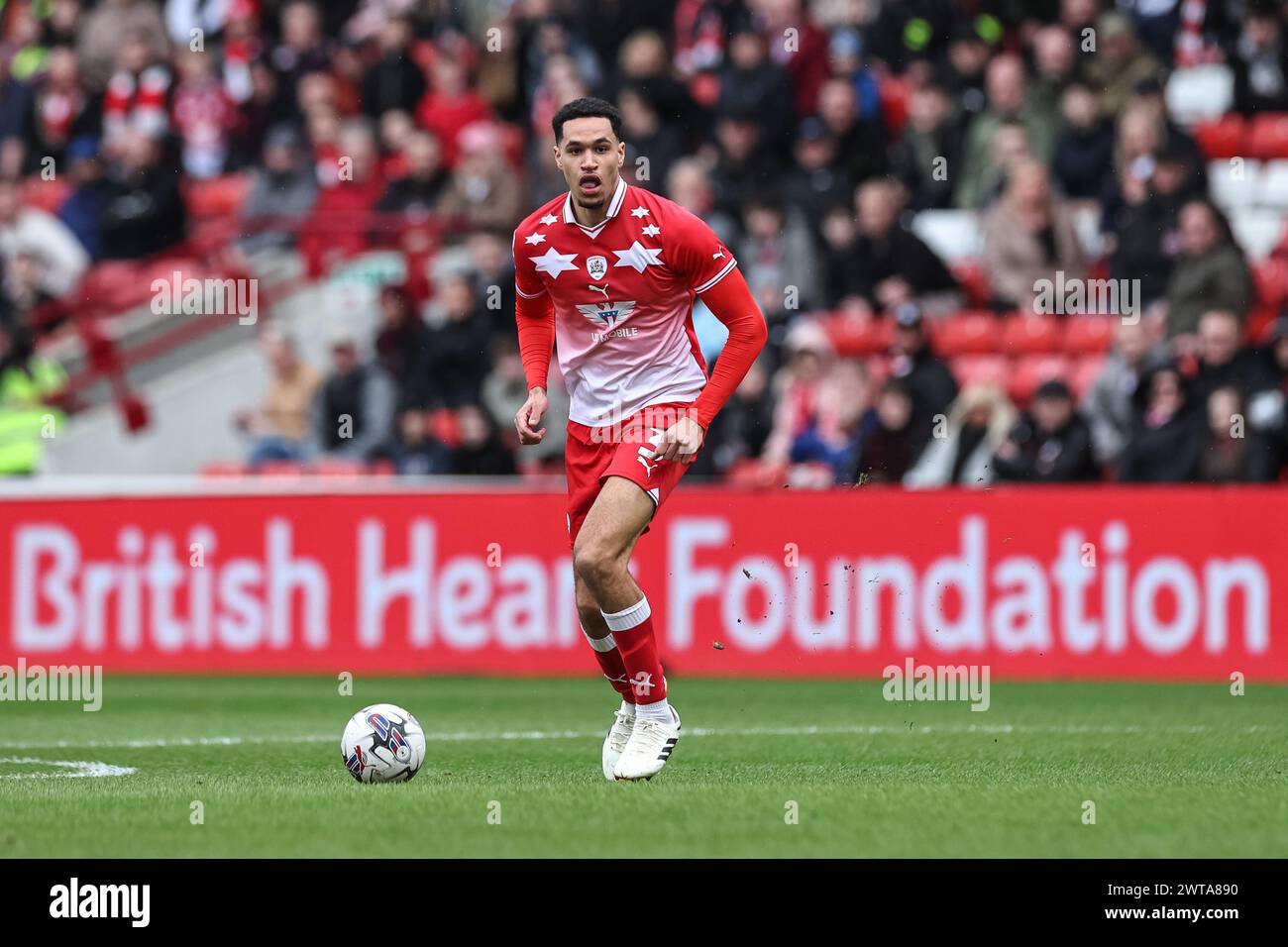 Jon Russell of Barnsley during the Sky Bet League 1 match Barnsley vs ...