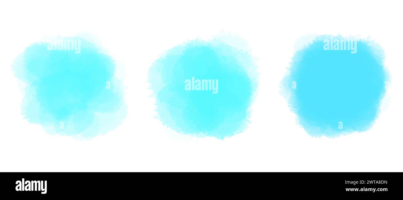 Light blue paint circle Stock Vector Images - Alamy