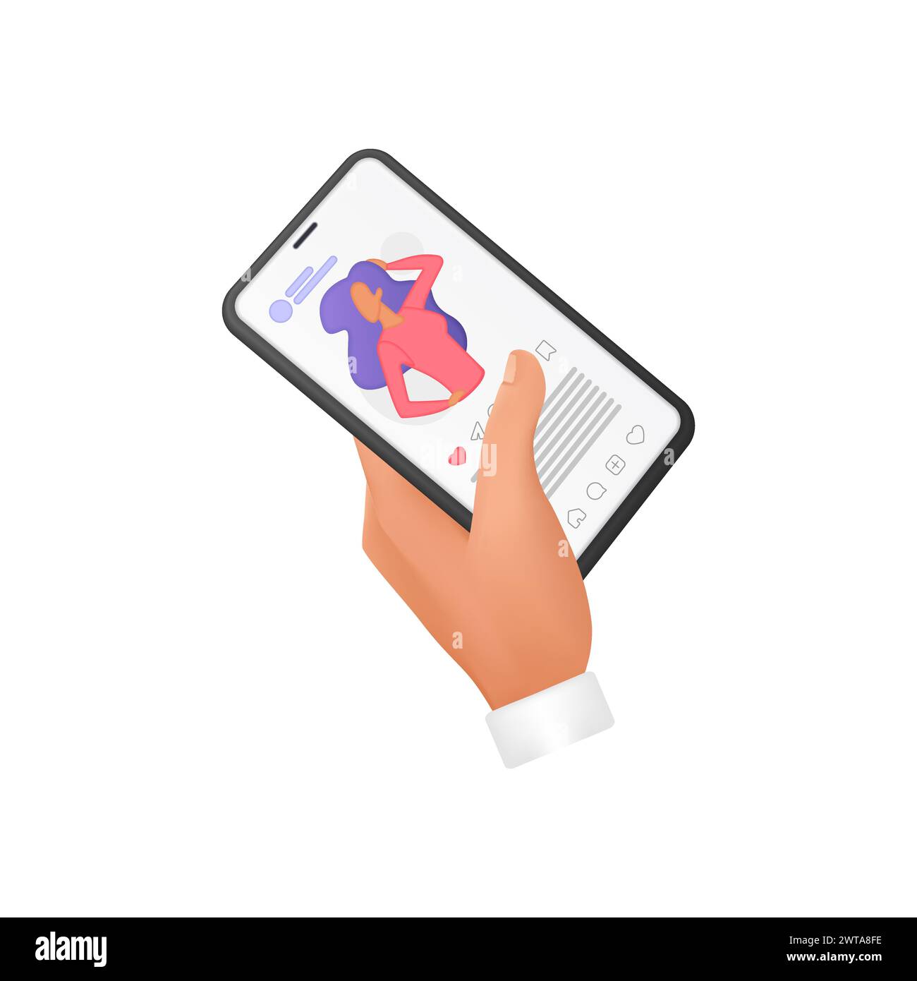 Blog screen fashion Stock Vector Images - Alamy