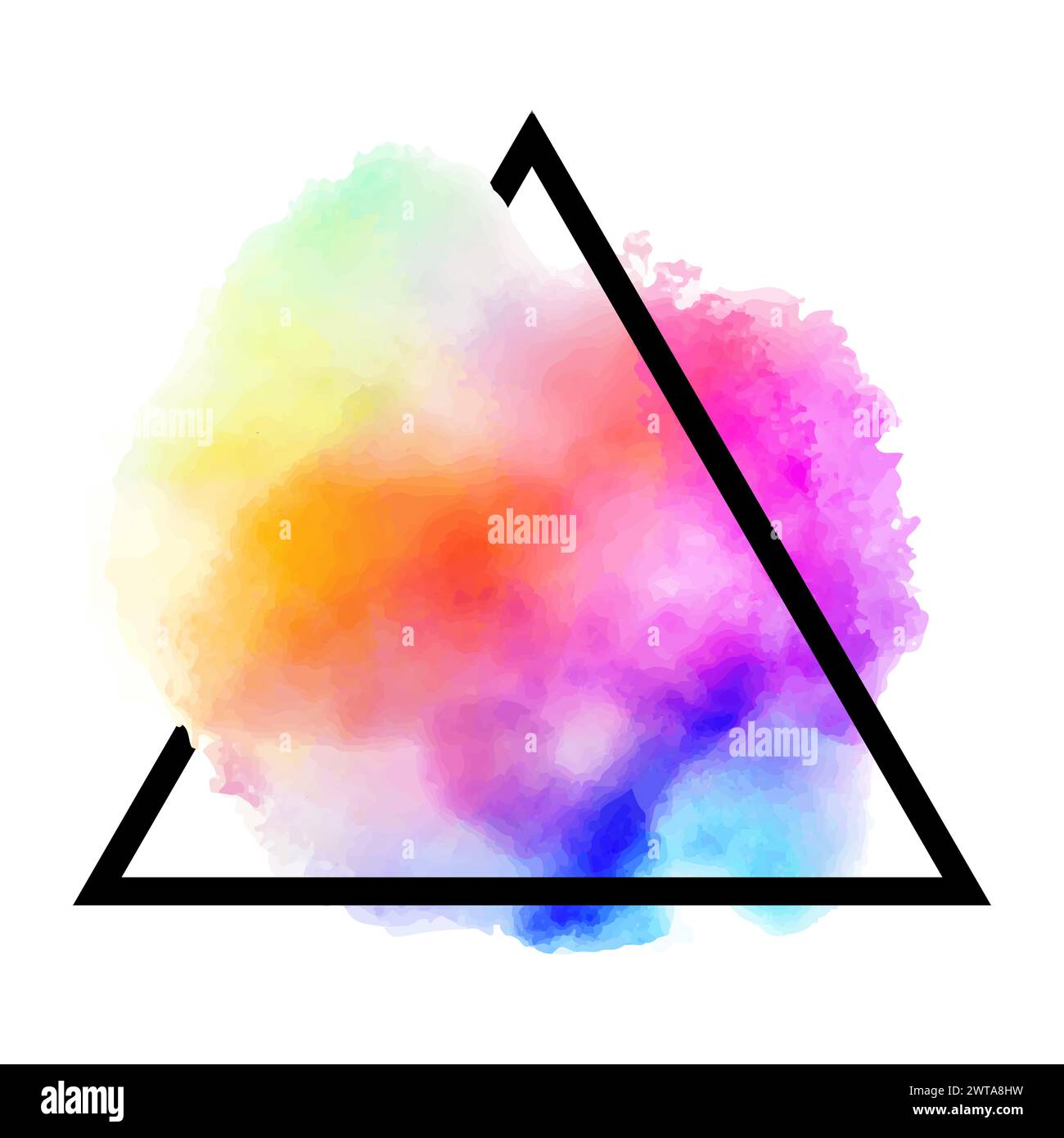 Brush paint ink triangle hi-res stock photography and images - Alamy