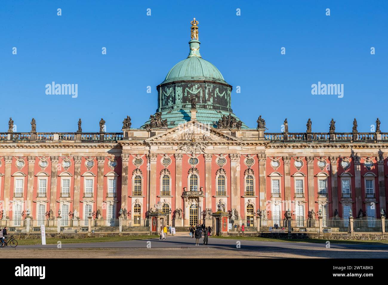 Front view of the New Palace, Potsdam. Frederick the Great did not plan ...