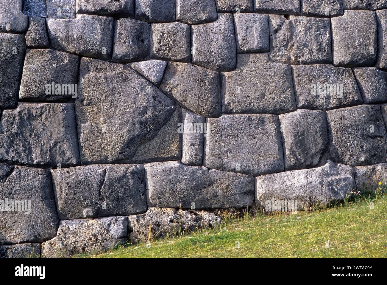 Sacsayhuaman, Cuzco, Peru. Stonework in Fortress Wall Stock Photo - Alamy