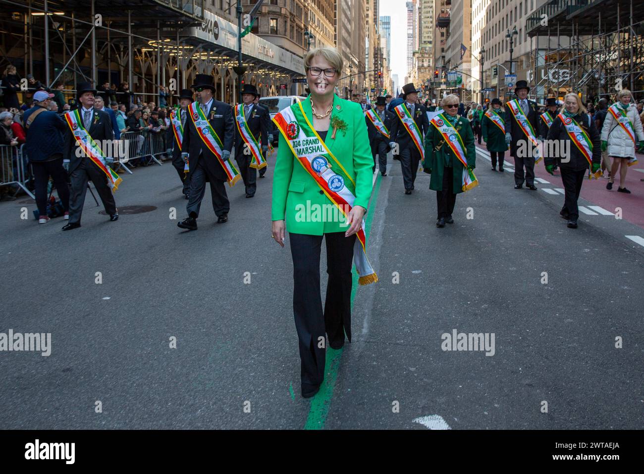 The grand marshal of the 2024 Manhattan's St. Patrick's Day Parade ...