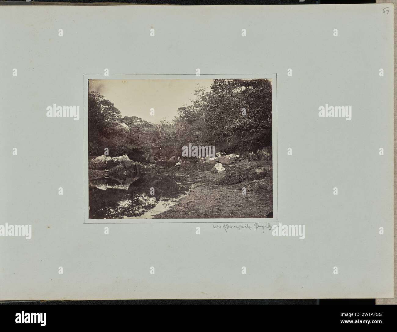 Ruins of Barony Bridge, Glengariffe. Probably Sir John Joscelyn Coghill ...