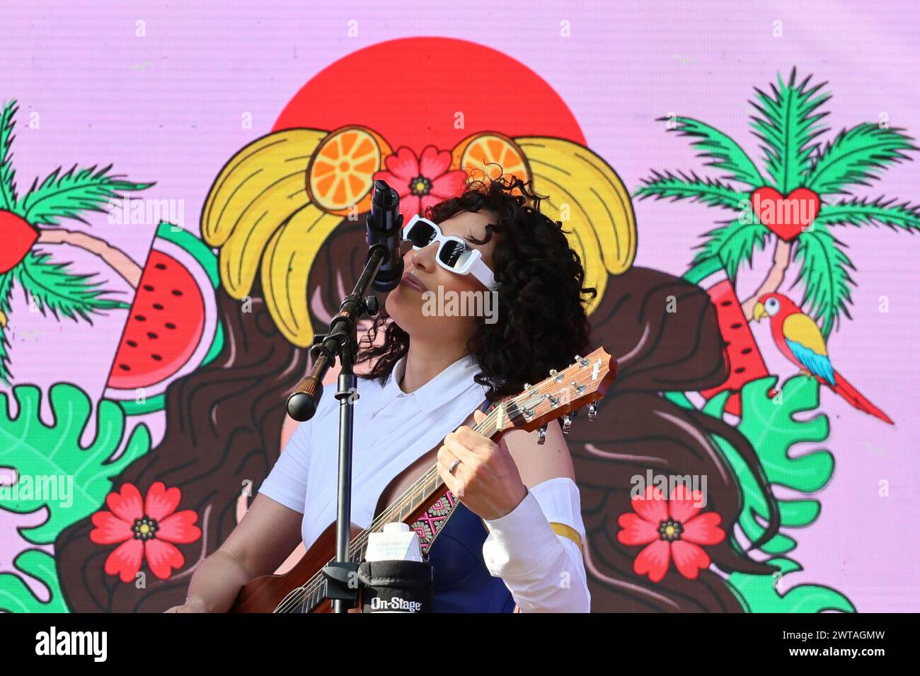 Mexican singer Marissa Mur performs during the Vive Latino music ...