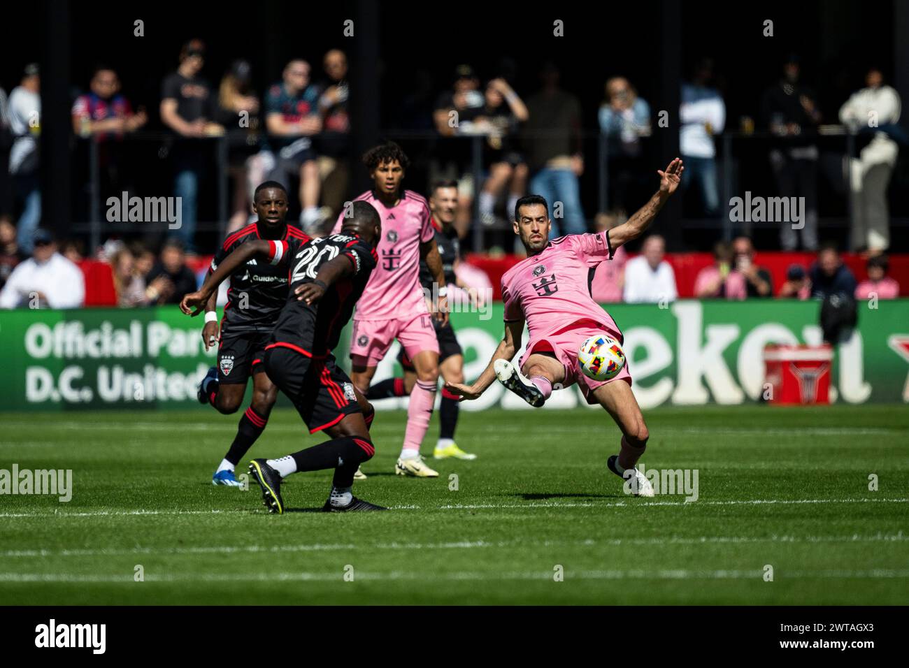 Washington, USA. 16th Mar, 2024. Miami midfielder Sergio Busquets (5 ...